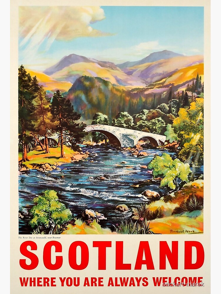 "Railway Poster Scotland" Poster by stickart-marek | Redbubble