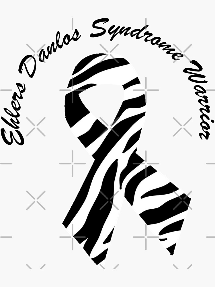 "EDS Awareness Ribbon Warrior" Sticker for Sale by kczotter | Redbubble