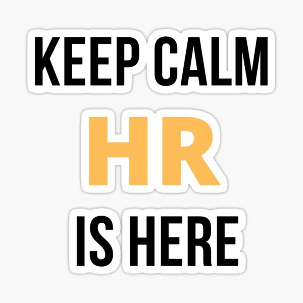 "Human Resources -HR " Sticker by Oreo2020 | Redbubble