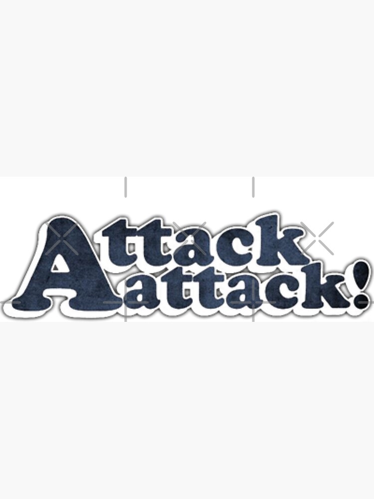"attack attacK! logo" Poster by MrLazyCat | Redbubble