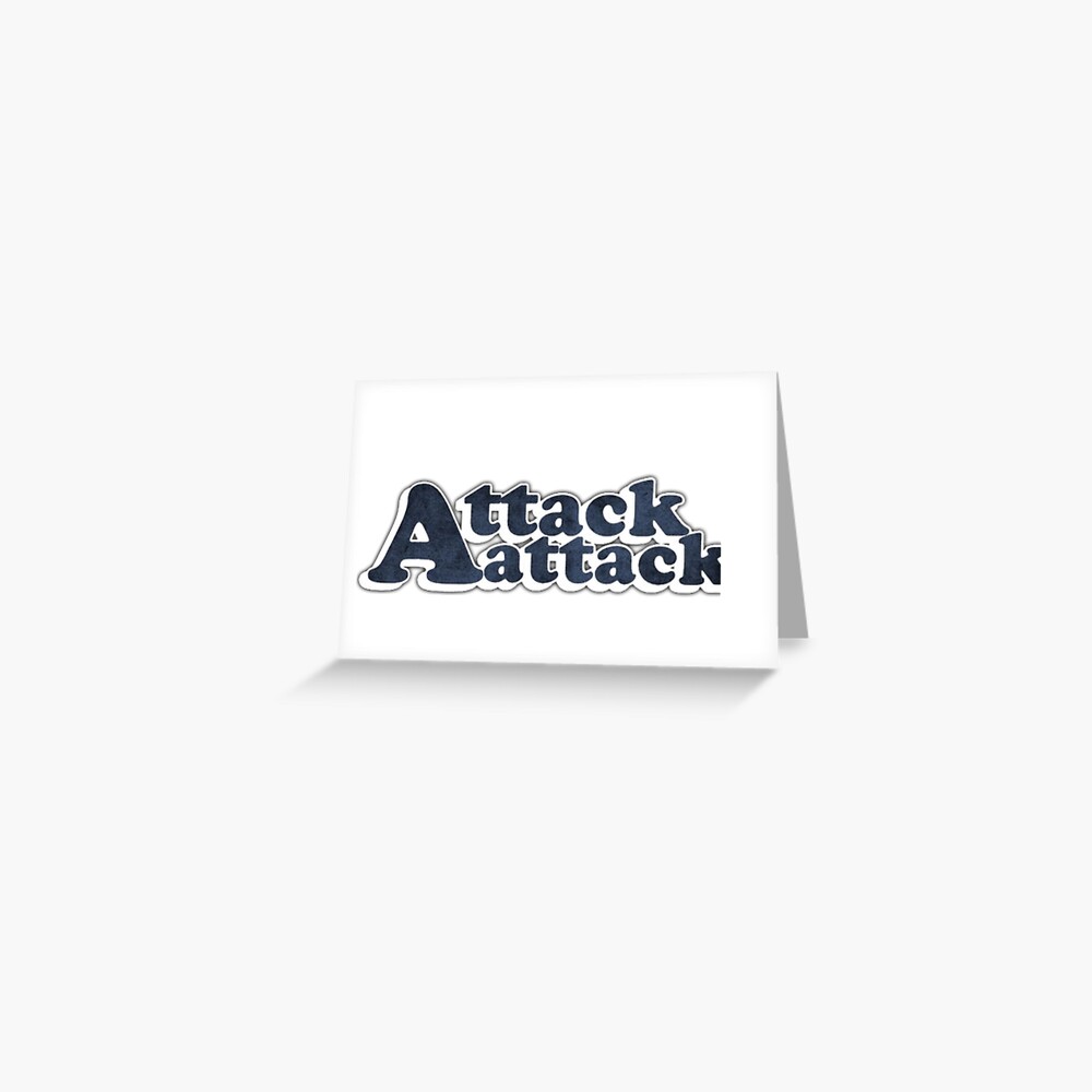 "attack attacK! logo" Greeting Card for Sale by MrLazyCat | Redbubble