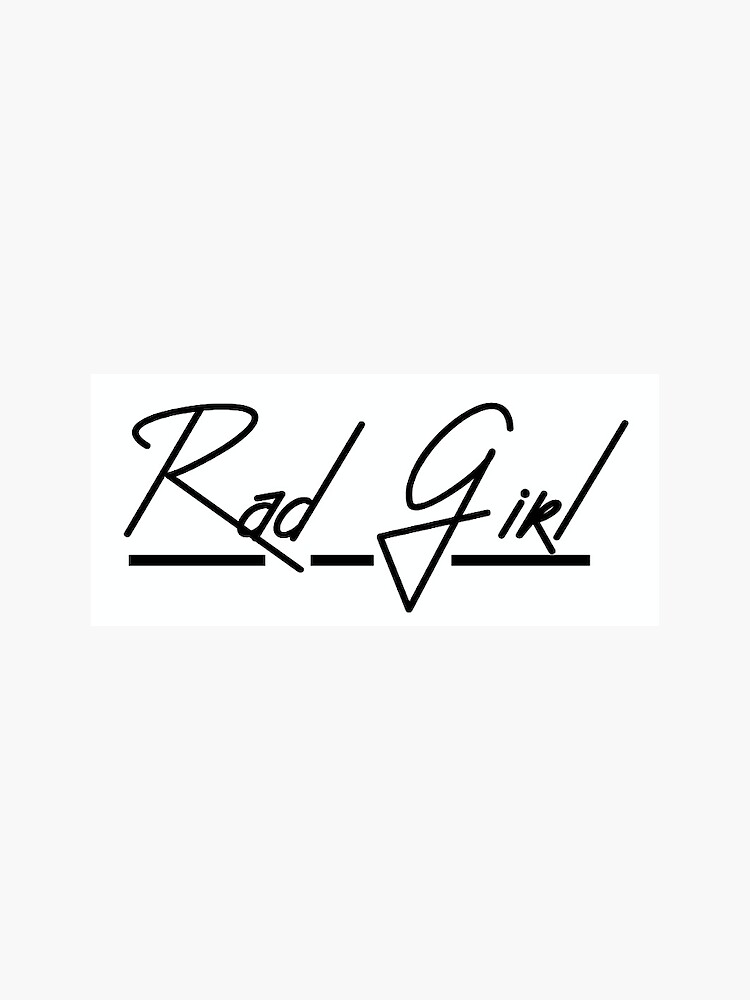 "Rad Girl" Sticker for Sale by pclark4pwc | Redbubble
