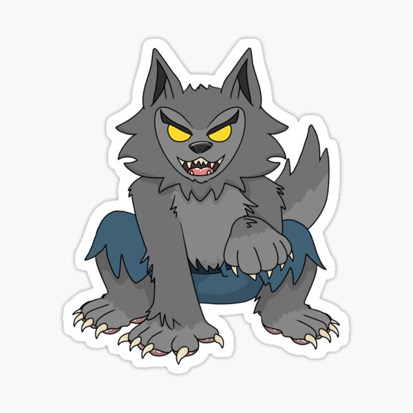 "Mini Monsters: Werewolf" Sticker for Sale by ashwolves5 | Redbubble