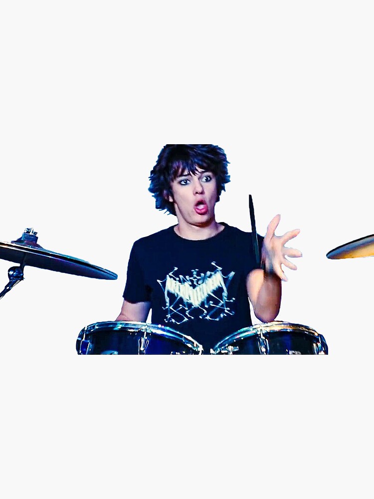 Pegatina «Pegatina Rodrick Heffley Drums» de bellaandre | Redbubble
