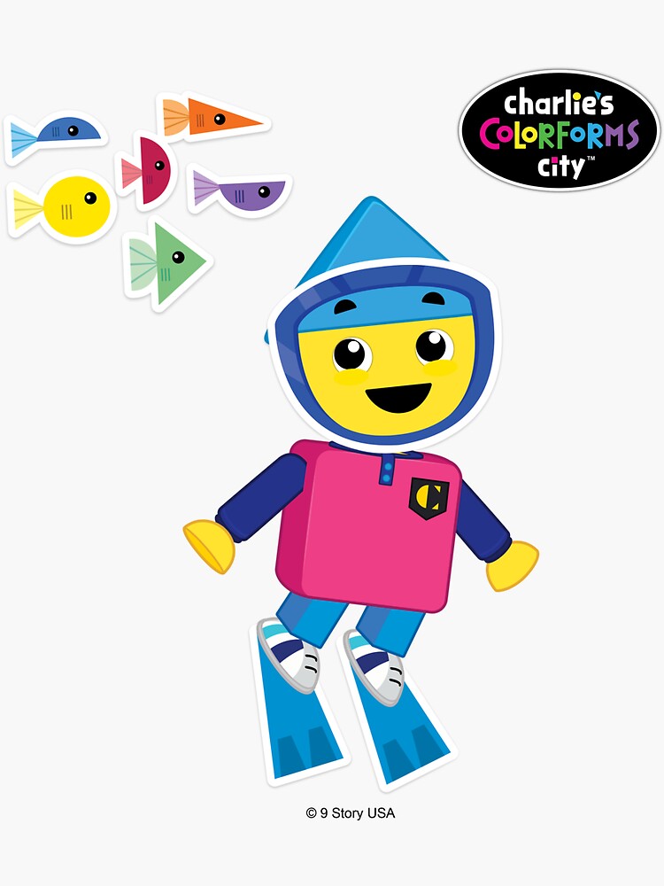 "Charlie's Colorforms City - Underwater" Sticker for Sale by ...