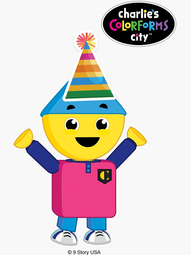 "Charlie's Colorforms City - Party" Sticker for Sale by colorformscity ...