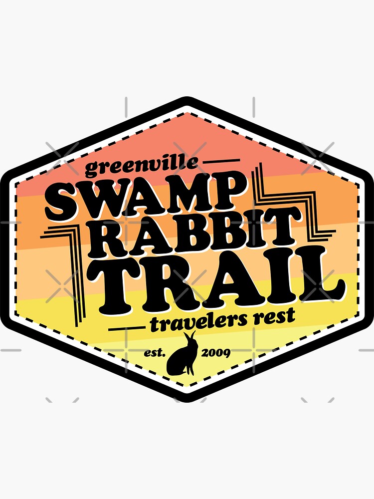 "Swamp Rabbit Trail" Sticker for Sale by theclemsonj | Redbubble