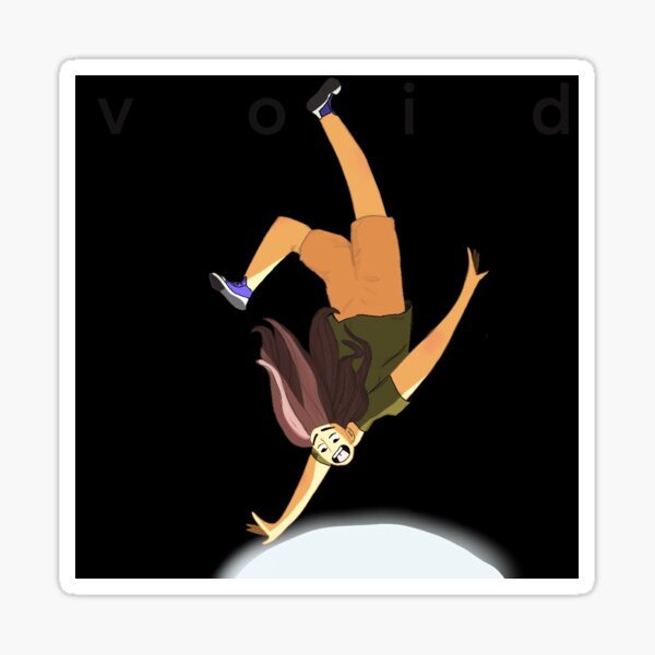 "Falling Into The Void" Sticker by loonylovegood22 | Redbubble