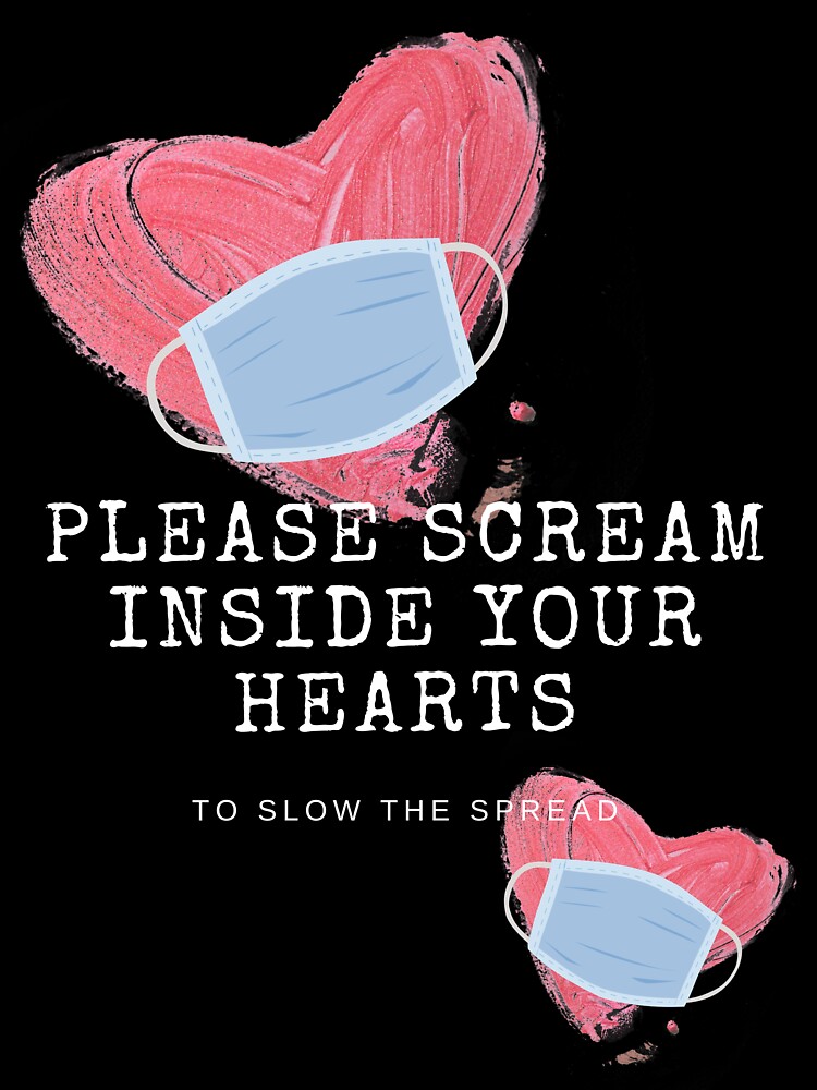 "Please Scream Inside Your Heart" Sticker for Sale by PeonyGraves ...