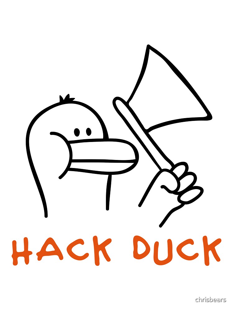 "Hack Duck" Metallbild von chrisbears | Redbubble