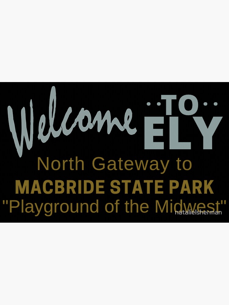 "Ely Welcome sign" Sticker for Sale by natalielsherman | Redbubble