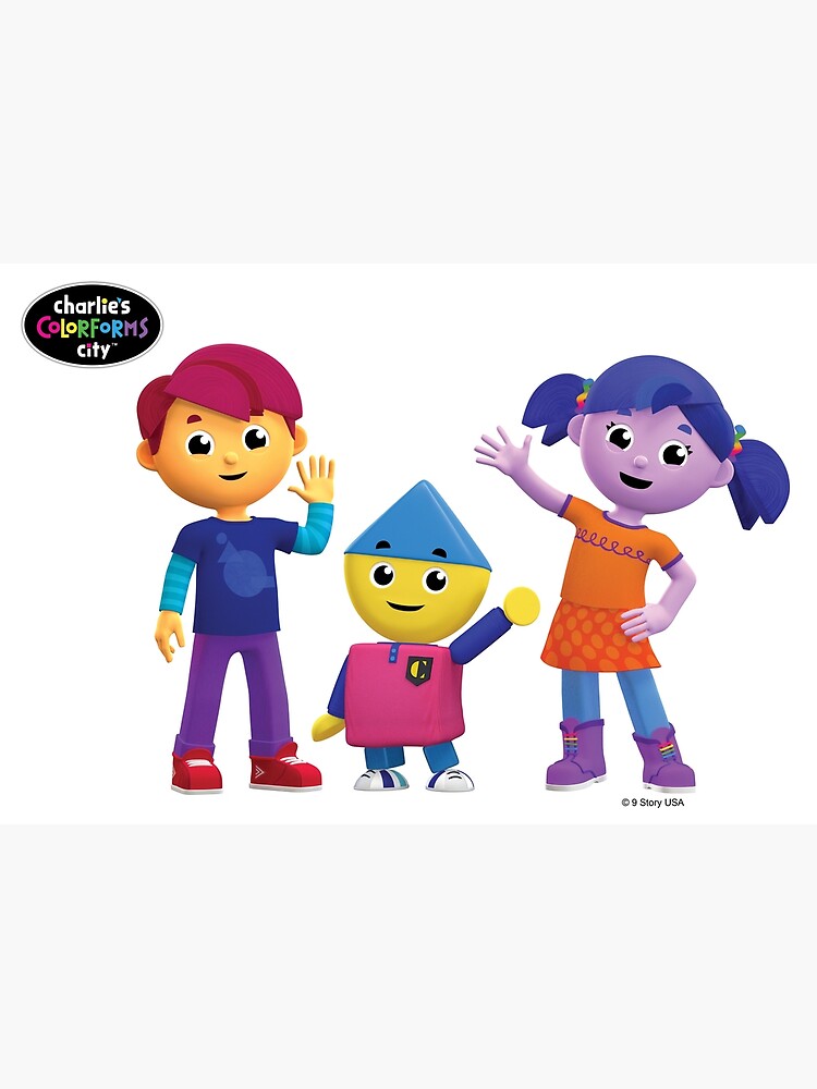 Lámina fotográfica «Pose de Charlie's Colorforms City Group» de ...