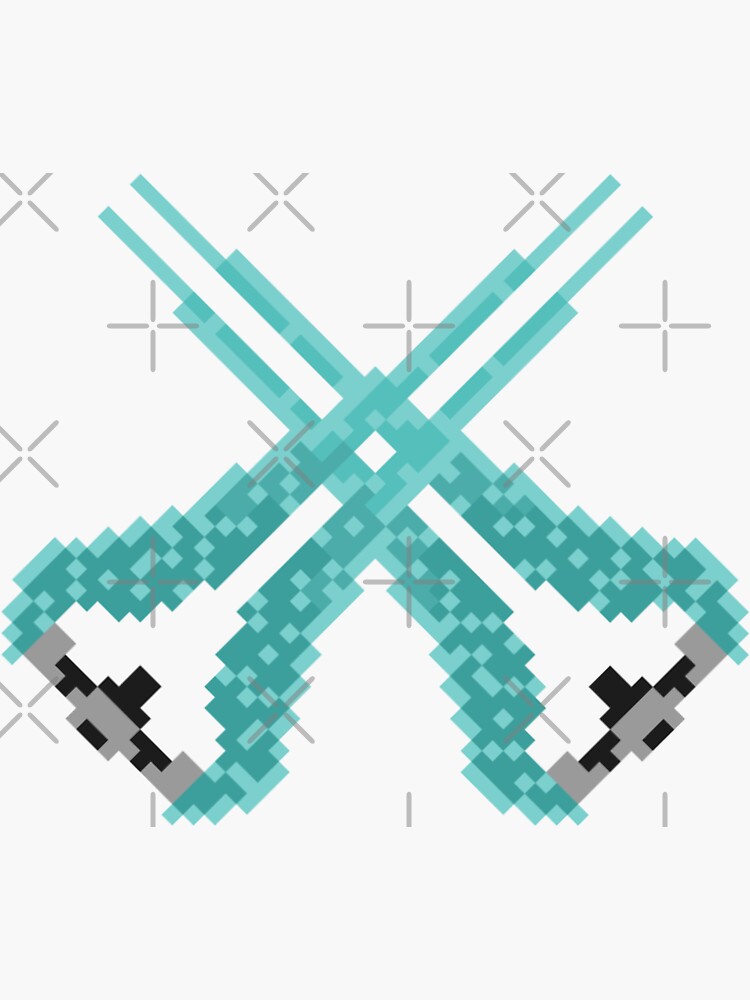 "Halo Energy Swords Pixel" Sticker for Sale by NinjaMonkeyPig | Redbubble