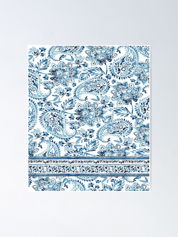 "Traditional Indian Print, Paisley Art, " Poster for Sale by ...