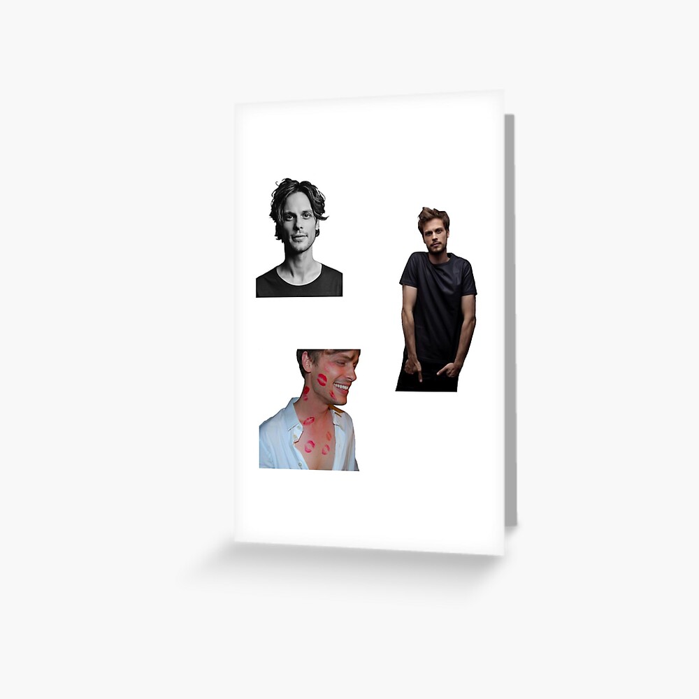 "matthew gray gubler sticker pack" Greeting Card by agursahaney | Redbubble