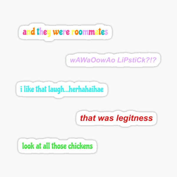 "Vine references sticker pack!!!" Sticker for Sale by thenicoleking ...