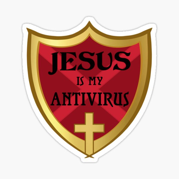 "Jesus Is My Antivirus" Sticker for Sale by wfholmes | Redbubble