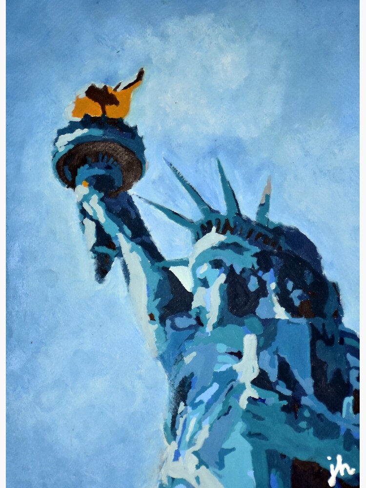 "Lady Liberty Painting" Art Print by tropicalspirits | Redbubble