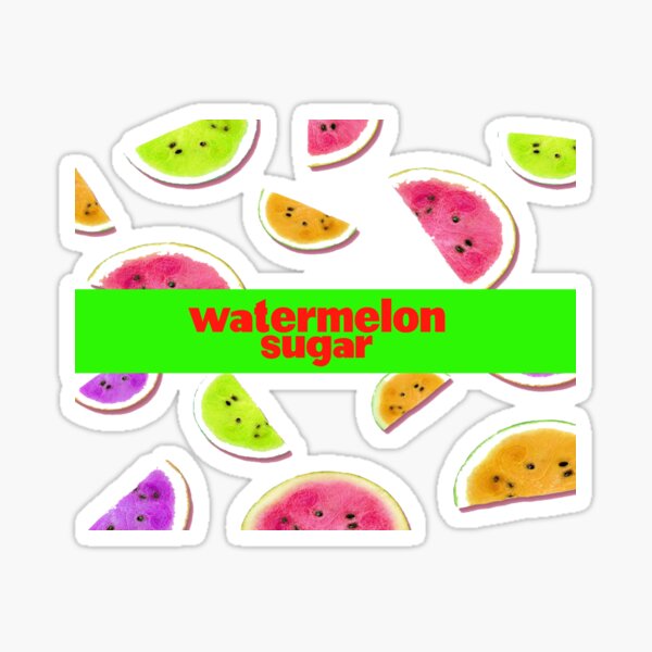 "watermelon sugar by harry styles" Sticker for Sale by reyprint | Redbubble