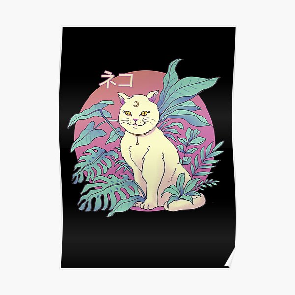"Vapor Cat" Poster for Sale by vincenttrinidad | Redbubble