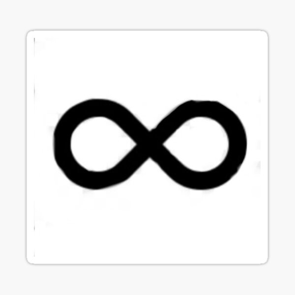 "Infinity loop " Sticker for Sale by a1ia1eat | Redbubble