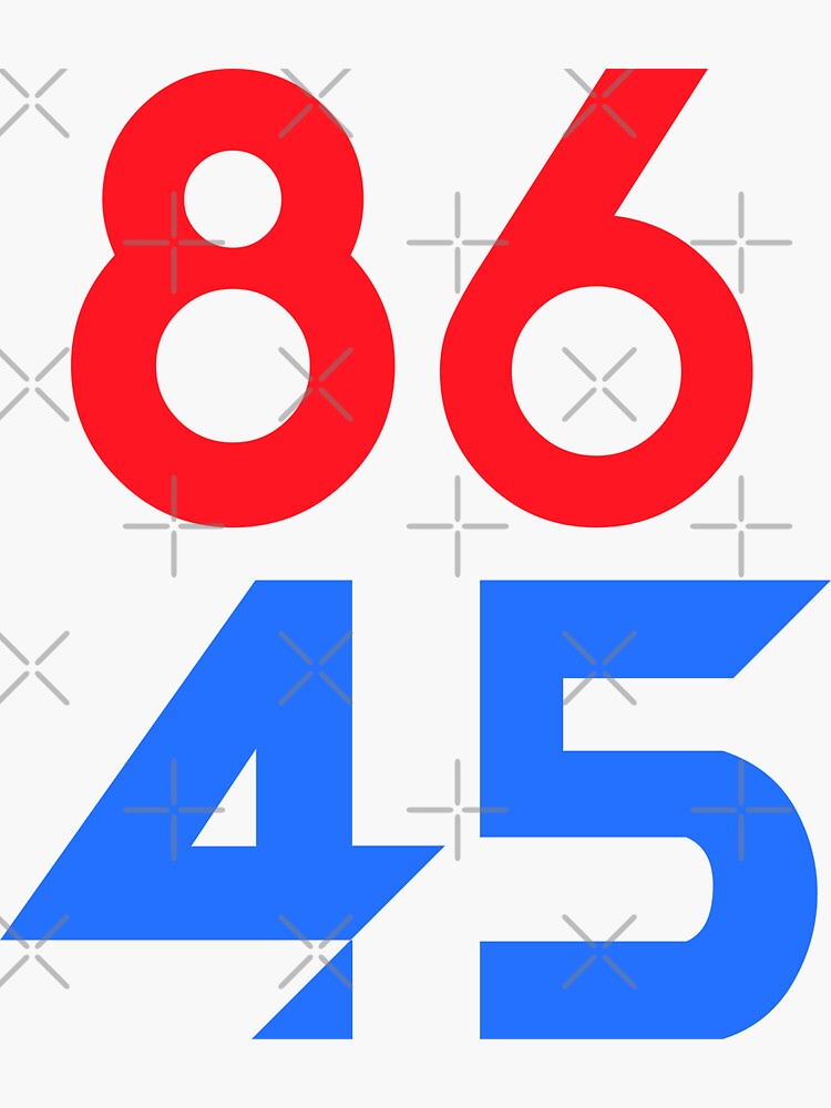 "8645" Sticker for Sale by DarkVeilAS | Redbubble
