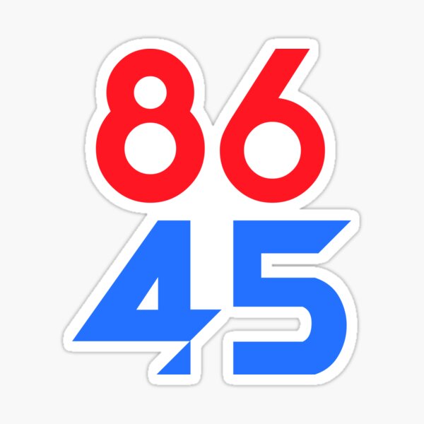 "8645" Sticker for Sale by DarkVeilAS | Redbubble