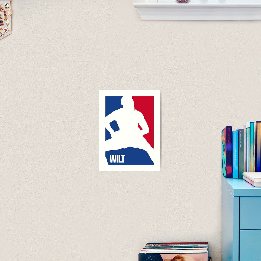 "Wilt Chamberlain NBA Logo" Art Print by X-OTIC | Redbubble