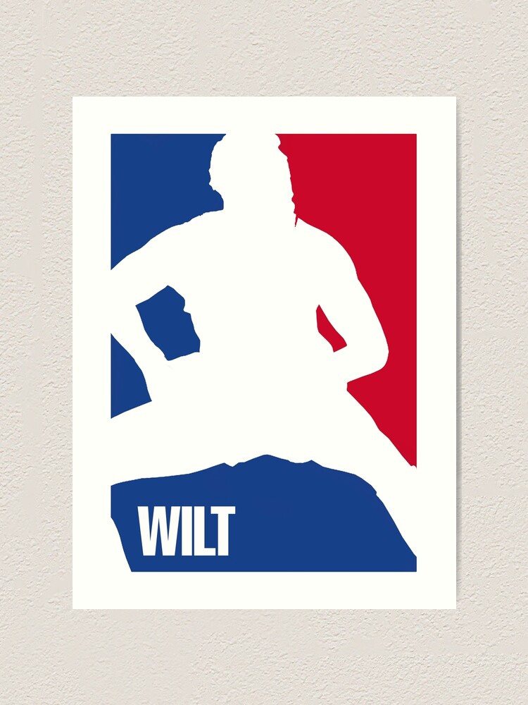 "Wilt Chamberlain NBA Logo" Art Print by X-OTIC | Redbubble