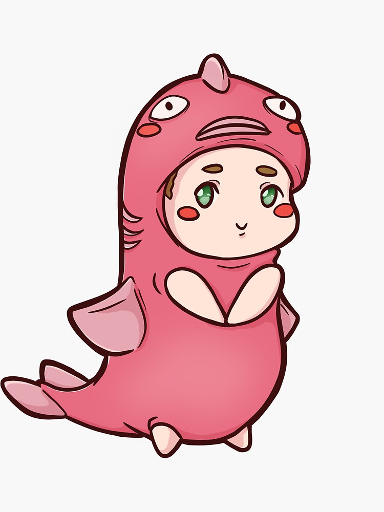 "Captain OC wearing A Fish Costume Cute" Sticker for Sale by Krazh ...
