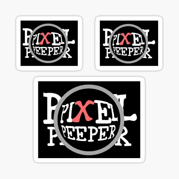 "Pixel peeper" Sticker for Sale by arthatbeat | Redbubble