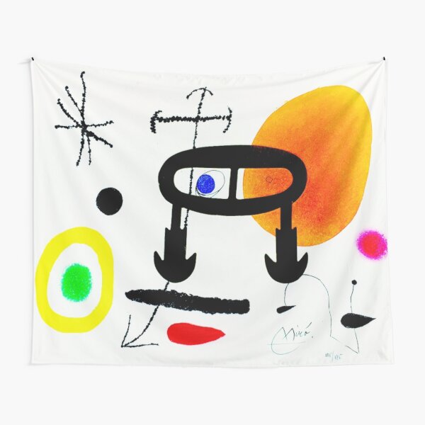 Joan Mir I Never Learned How To Read Abstract Surrealism Tapestry For Sale By Gascondi joan-mir-i-never-learned-how-to-read-abstract-surrealism-tapestry-for-sale-by-gascondi