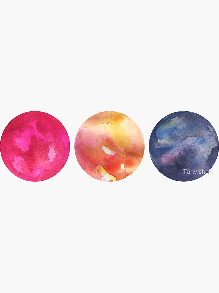 "tri color" Sticker for Sale by Tanvishah | Redbubble