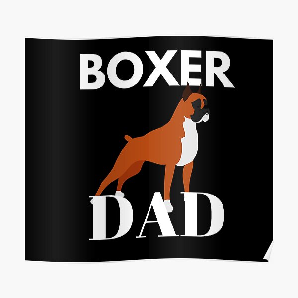 "Boxer Dad - Vector Boxer" Poster by BeyondtheQuote | Redbubble