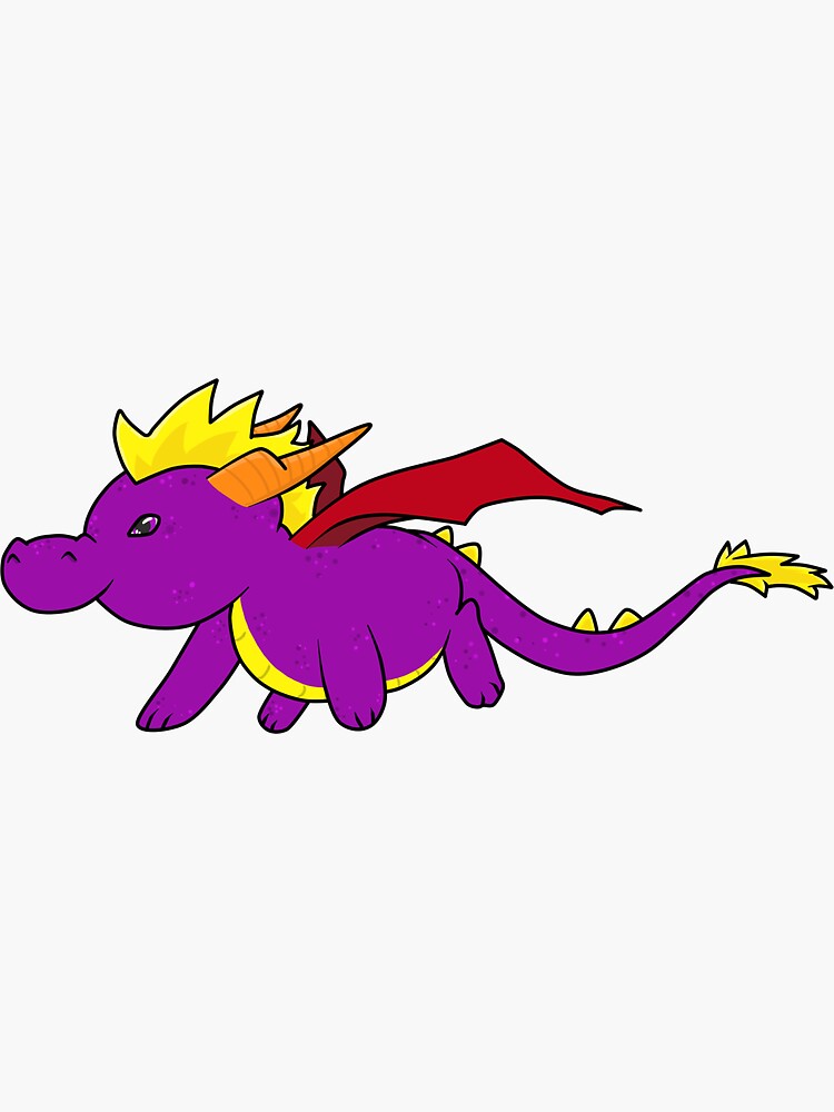 "Spyro" Sticker for Sale by Nightlea | Redbubble