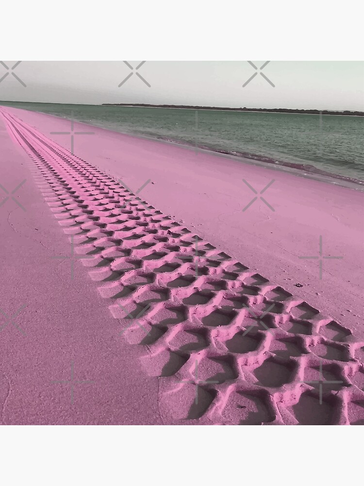 "Making Tracks - Pink and Grey Color Palette" Poster by Squarebird ...