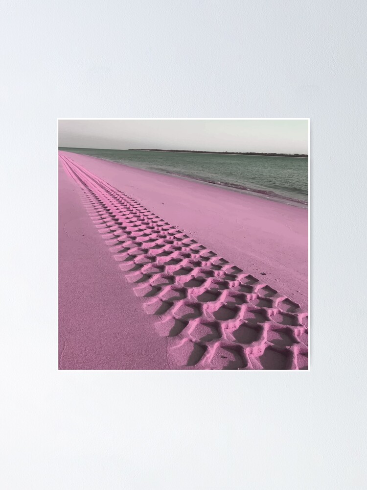 "Making Tracks - Pink and Grey Color Palette" Poster by Squarebird ...