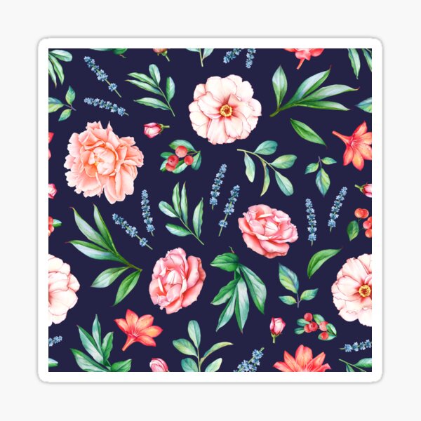 "Beautiful night garden" Sticker by Lyubava | Redbubble