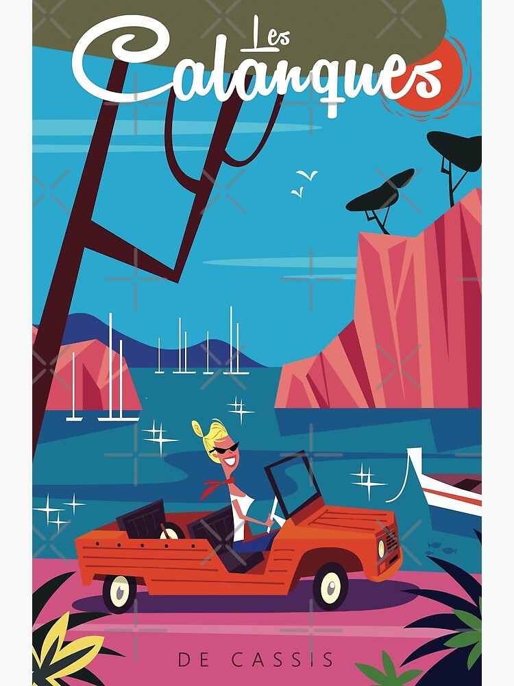 "Les Calanques poster" Art Print by GAGodel | Redbubble