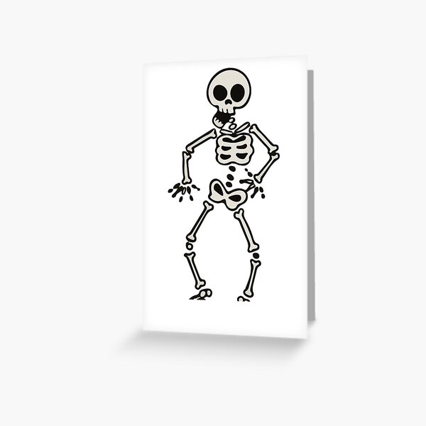 "funny human skeleton" Greeting Card by Radouaneelk | Redbubble
