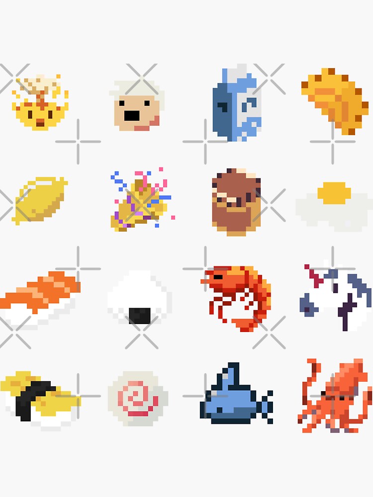 "Pixel Art Mega Bundle" Sticker for Sale by DoctorHiccups | Redbubble