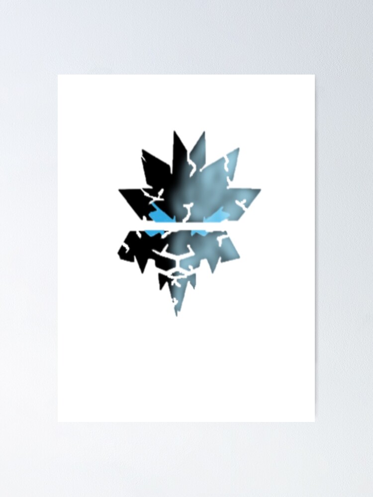 "Ice Emperor/Corrupted Ice Logo (By Shadowsatdawn)" Poster for Sale by ...