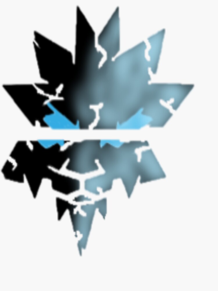"Ice Emperor/Corrupted Ice Logo (By Shadowsatdawn)" Sticker for Sale by ...