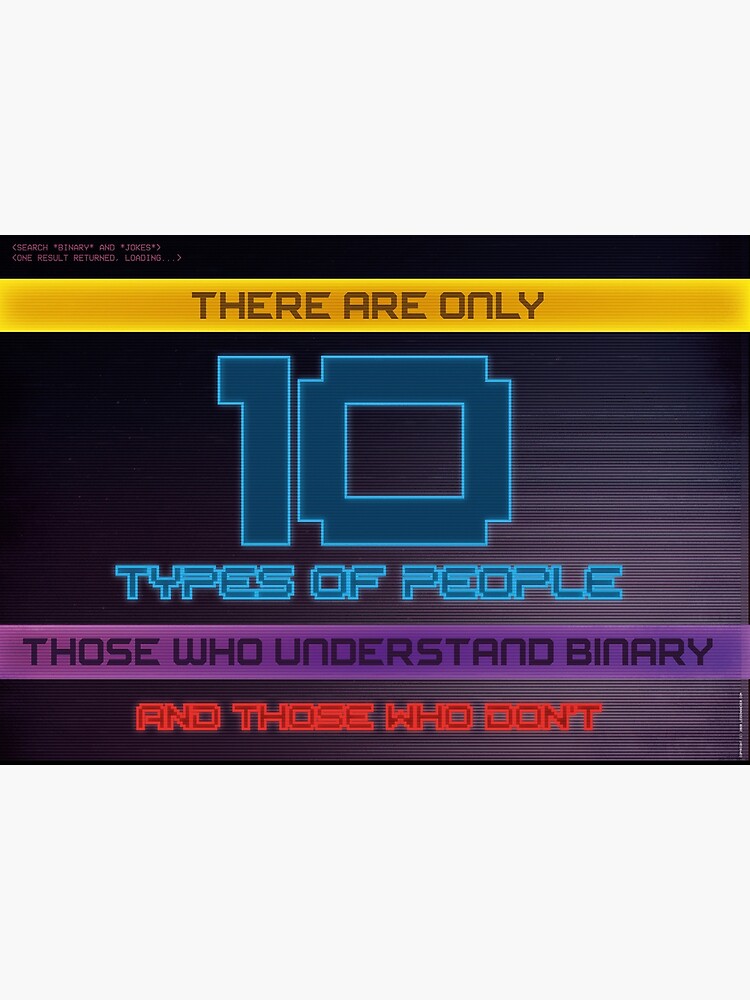"There are only 10 types of People (Computer Science Comedy Poster ...