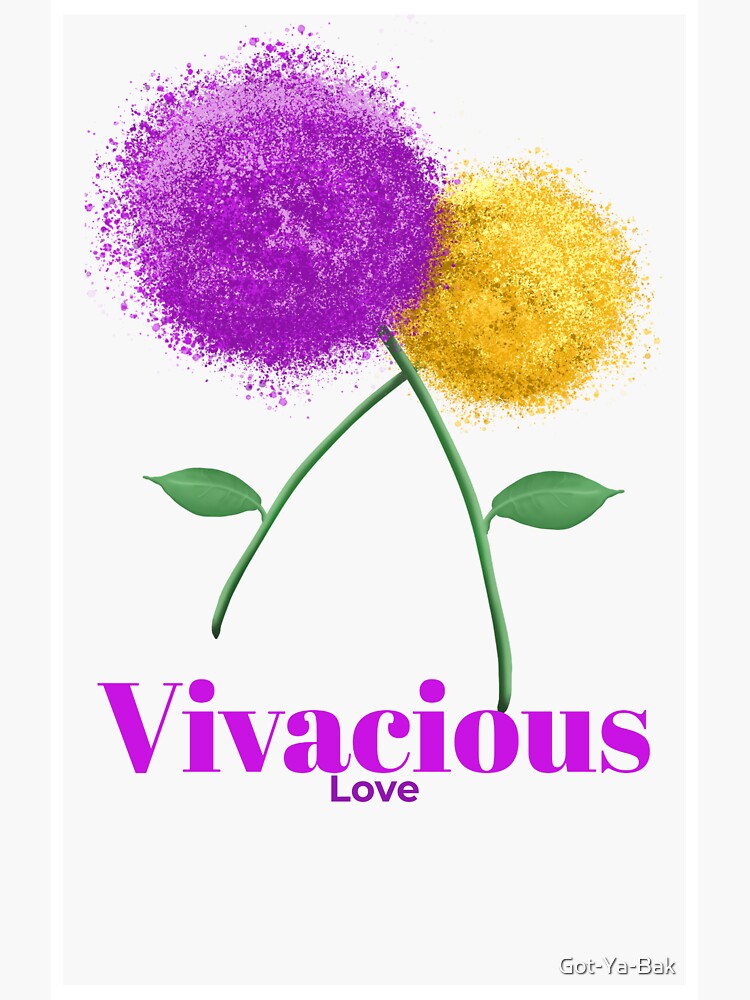 "Vivacious Love " Sticker for Sale by Got-Ya-Bak | Redbubble