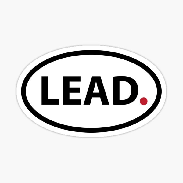 "Lead" Sticker for Sale by cmccusker | Redbubble