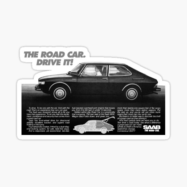"SAAB 99" Sticker for Sale by ThrowbackM2 | Redbubble