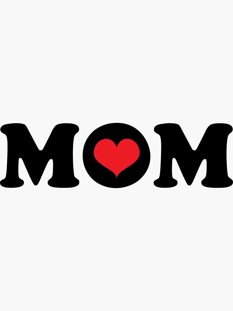 "Mom " Sticker by jnasty | Redbubble