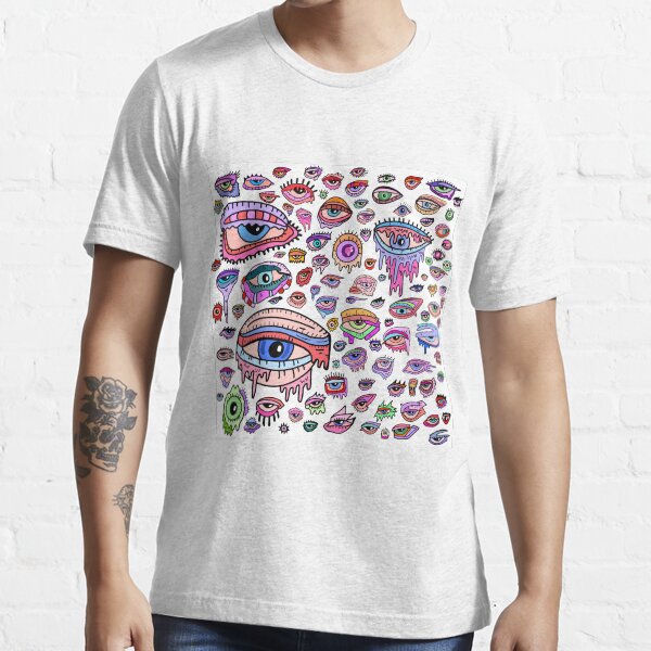 "Cute colorful eyes drawing " T-shirt for Sale by icelandkristin ...