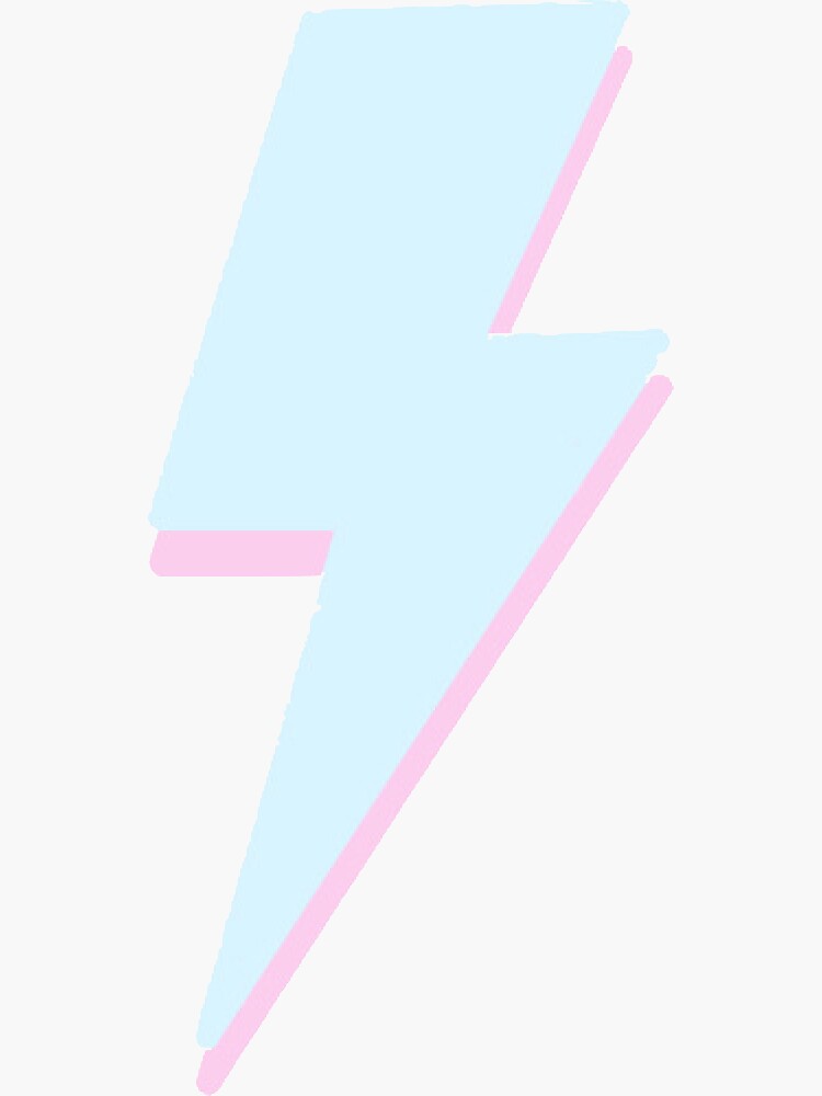 "Pastel Lightning Bolt " Sticker for Sale by DFstickers | Redbubble